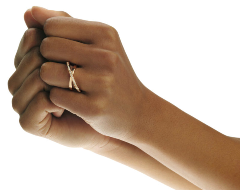 Angela Hübel »Diamond Bridge« Schmuckring | Galerie Spandow, Berlin