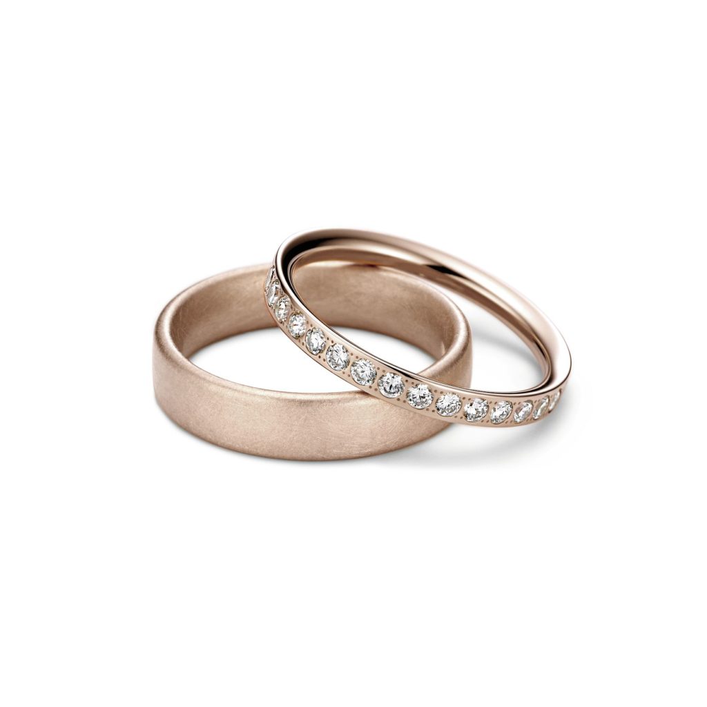 Niessing Trauringe Satellite Curves + Soft Cube | Galerie Spandow